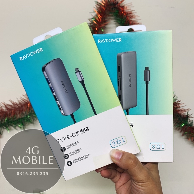 Bộ Cổng Chuyển Hub Ravpower 9 in 1 RP-UC018 / Hub Ravpower 8 in 1 RP ...