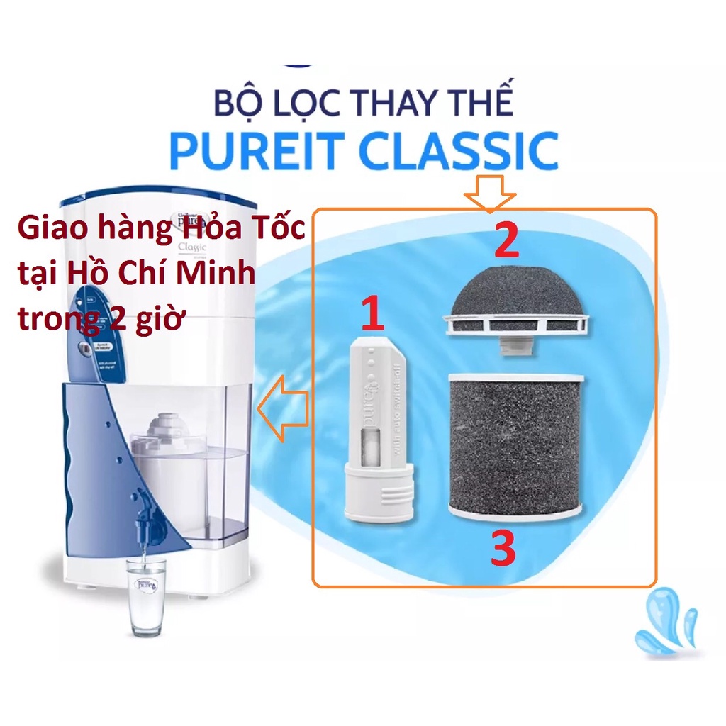 Bộ lọc thay thế cho máy lọc nước Unilever Pureit - CLASSIC 9L. Công ...