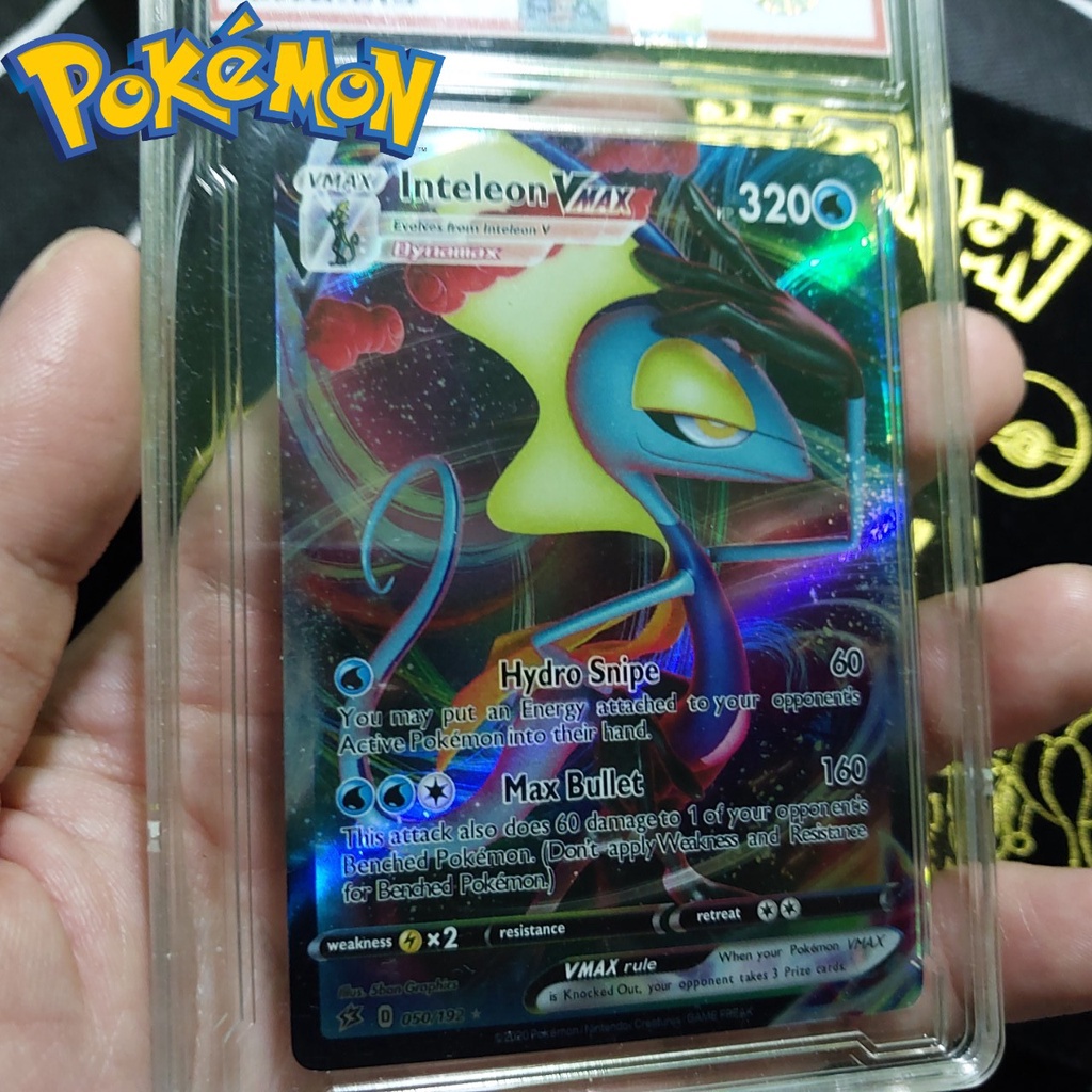 Thẻ Pokemon Vmax inteleon 050 192 tắc kè nước siêu cấp Dynamax tặng kèm ...