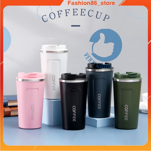 Ly cốc giữ nhiệt Coffee inox 304 chống tràn uống cafe đựng nước lạnh ...