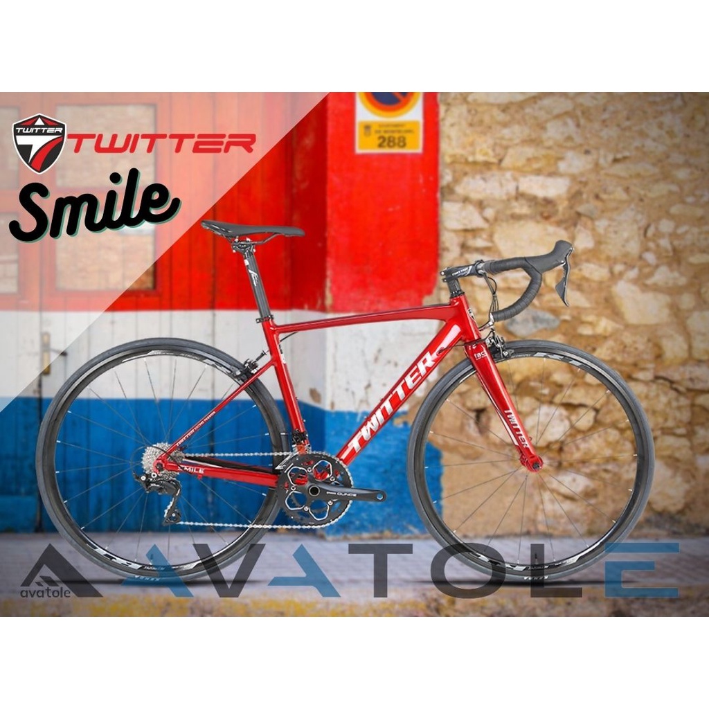 Xe đạp đua Twitter Smile, Khung sườn hợp kim nhôm AL7005, phanh chữ C ...