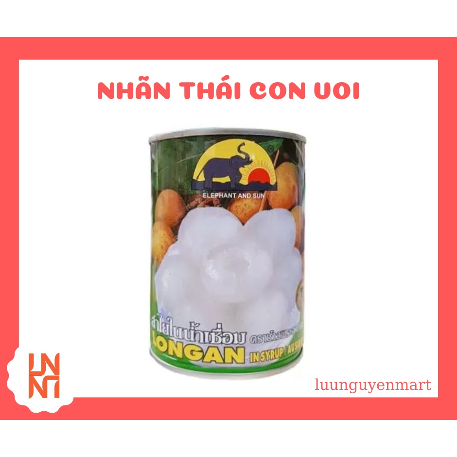 Nhãn Lon Con Voi Thái Lan 565gr | Shopee Việt Nam