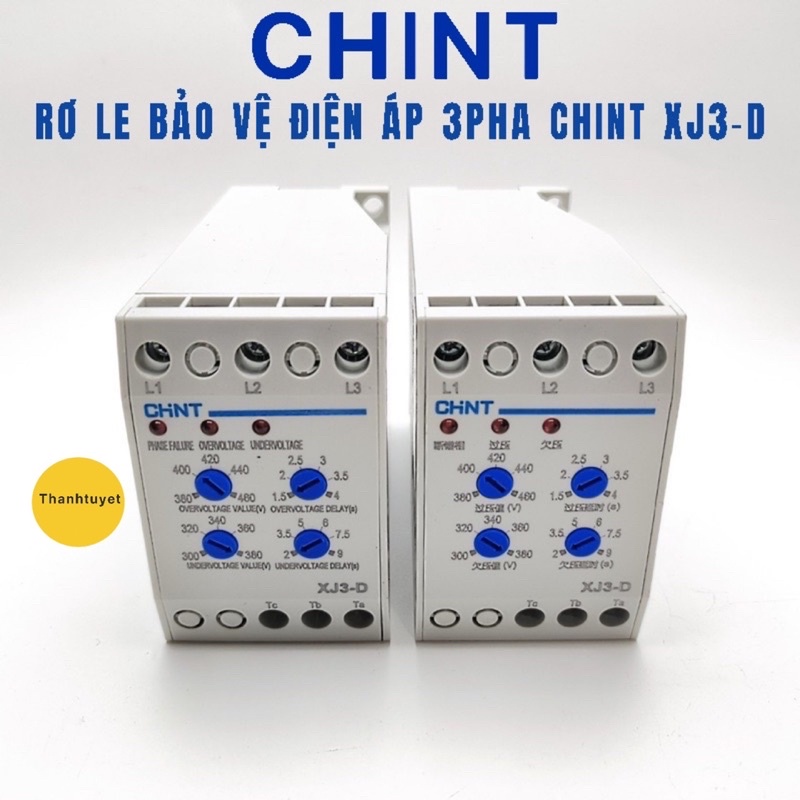 Rơ Le Bảo Vệ Điện Áp 3 Pha Chint XJ3-D *Chống Mất Pha Chint* | Shopee Việt Nam