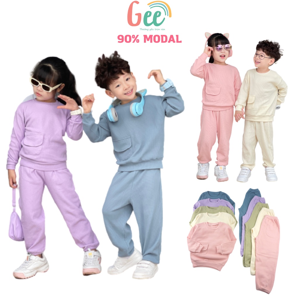 Bộ Quần Áo Bomber Thu Đông Gee Bé Trai Bé Gái, Đồ Dài Tay Trẻ Em Vải ...