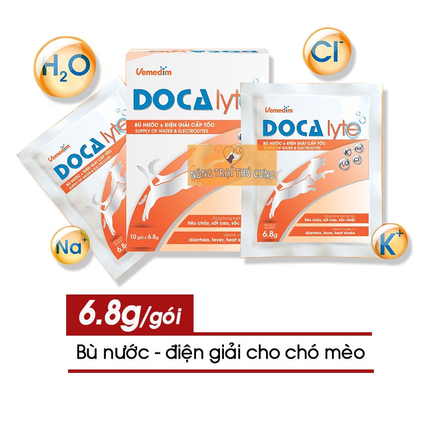 Bột Pha Cấp Nước & Điện Giải Chó Mèo DOCA Lyte | Shopee Việt Nam