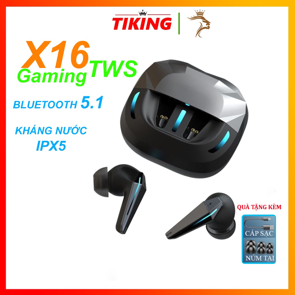 Tai nghe bluetooth X16. Tai phone Thể Thao Không dây dhơi game nghe ...