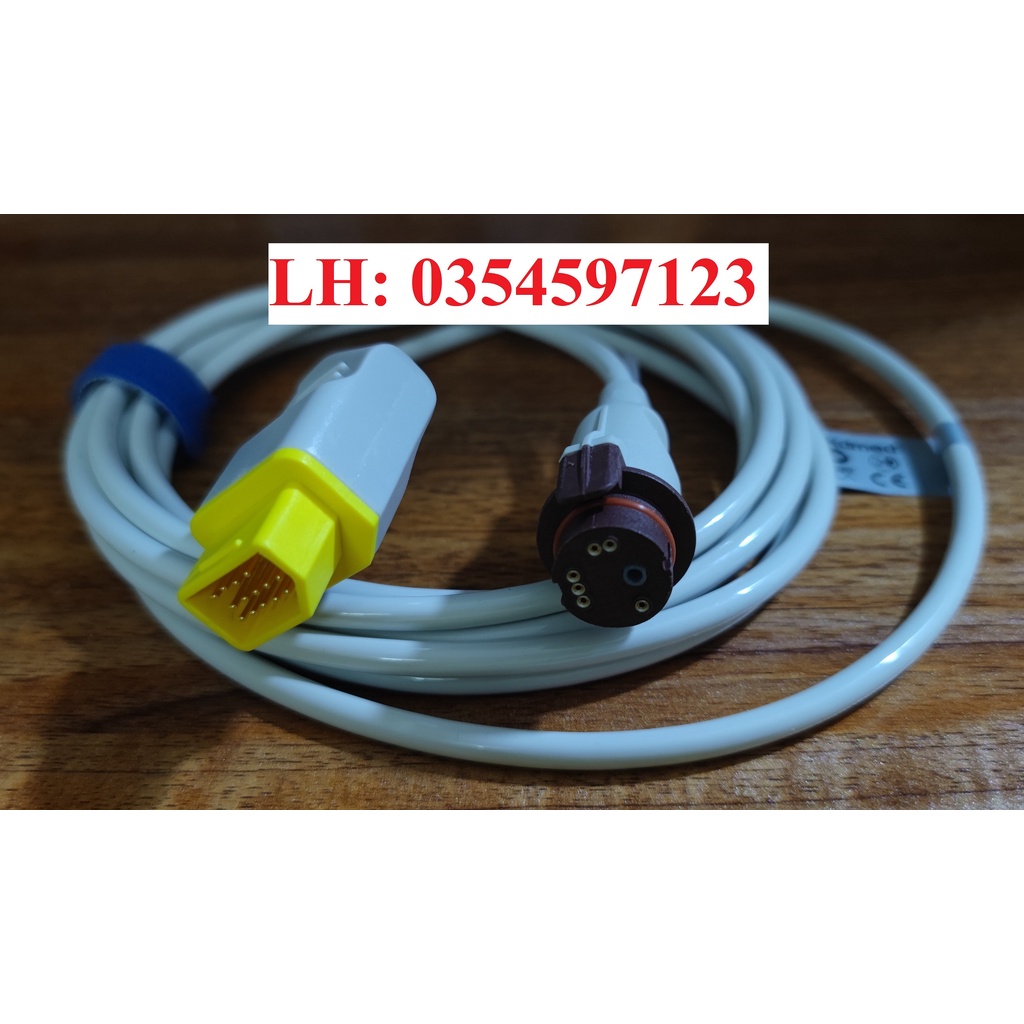 Cáp đo huyết áp xâm nhập IBP cho monitor Nihon Kohden..chuẩn BD , 14 ...