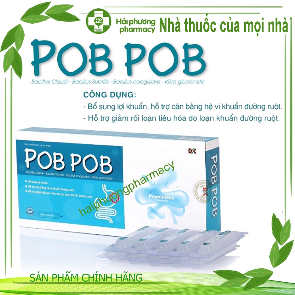 Men Vi Sinh Pob Pob bổ sung lợi khuẩn , hỗ trợ giảm rối loạn tiêu hóa do loạn khuẩn đường ruột ...