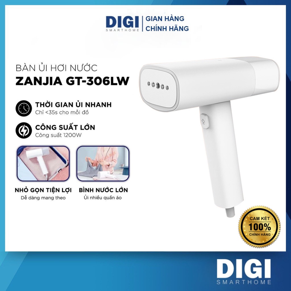 [DIGI] Bàn là hơi nước Xiaomi Mijia Zanjia ZJ GT-306LW bàn ủi hơi nước cầm tay nhỏ gọn công suất ...