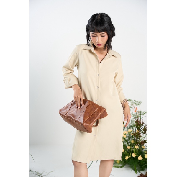 Đầm sơ mi Maybi dáng suông | Shopee Việt Nam