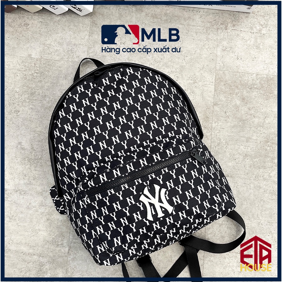Balo MLB unisex cặp đi học đi chơi nam nữ balo MLB NY Monogram đen ...