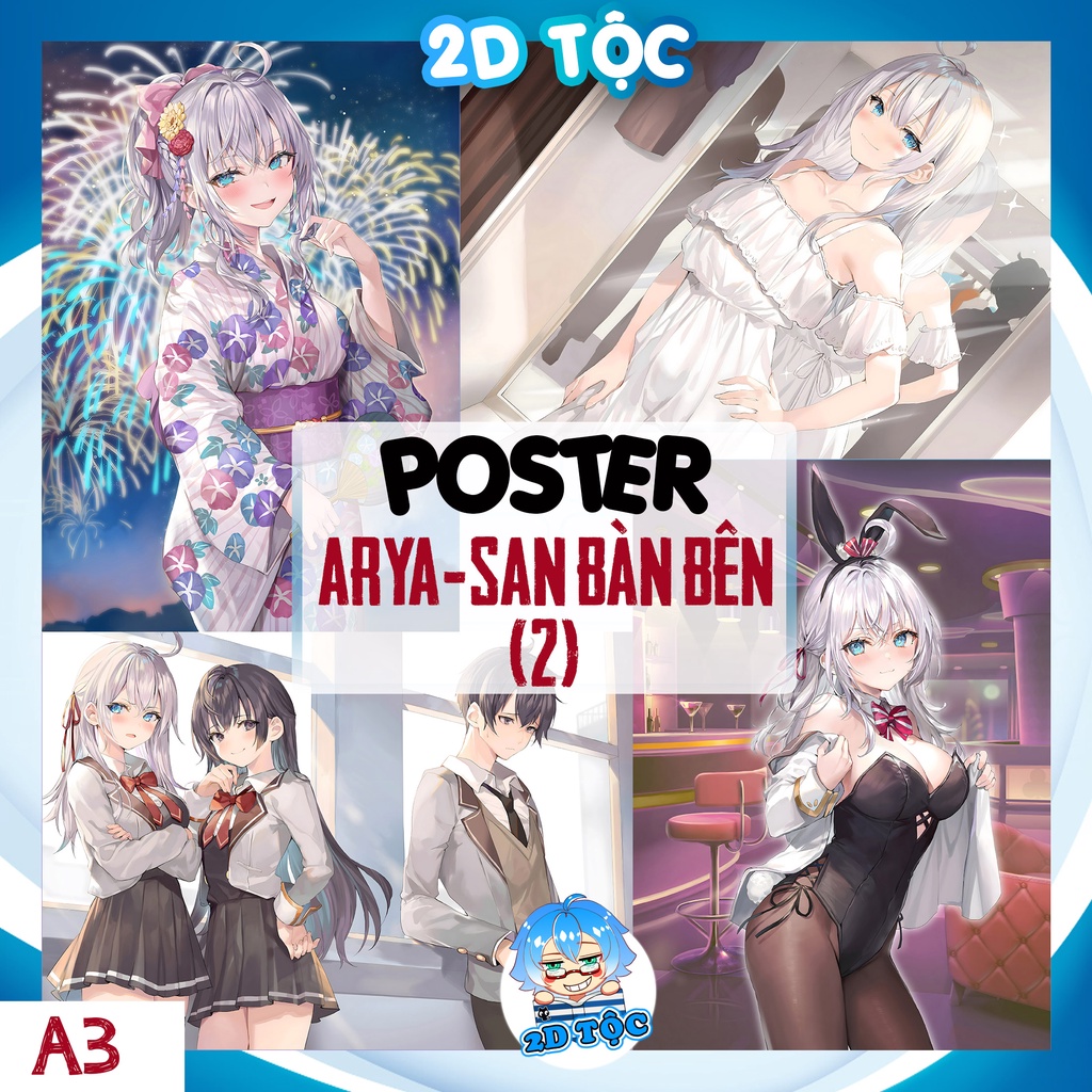 POSTER A3 LIGHT NOVEL ARYA-SAN BÀN BÊN THI THOẢNG LẠI THẢ THÍNH TÔI BẰNG TIẾNG NGA (2) - 2D TỘC ...