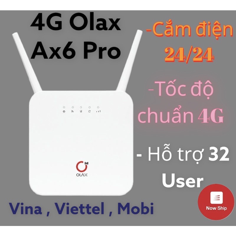 Phát wifi 4G Olax Ax6 Pro (loại KHÔNG CÓ PIN) | Shopee Việt Nam