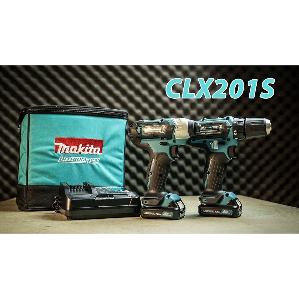 Bộ máy khoan bắt vít pin Makita CLX224S chính hãng DF333D TD100D | Shopee Việt Nam