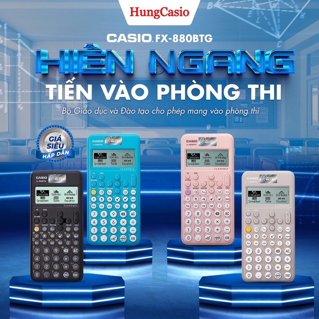 Máy Tính Casio FX-880BGT Chính hãng BITEX 2022 | Shopee Việt Nam
