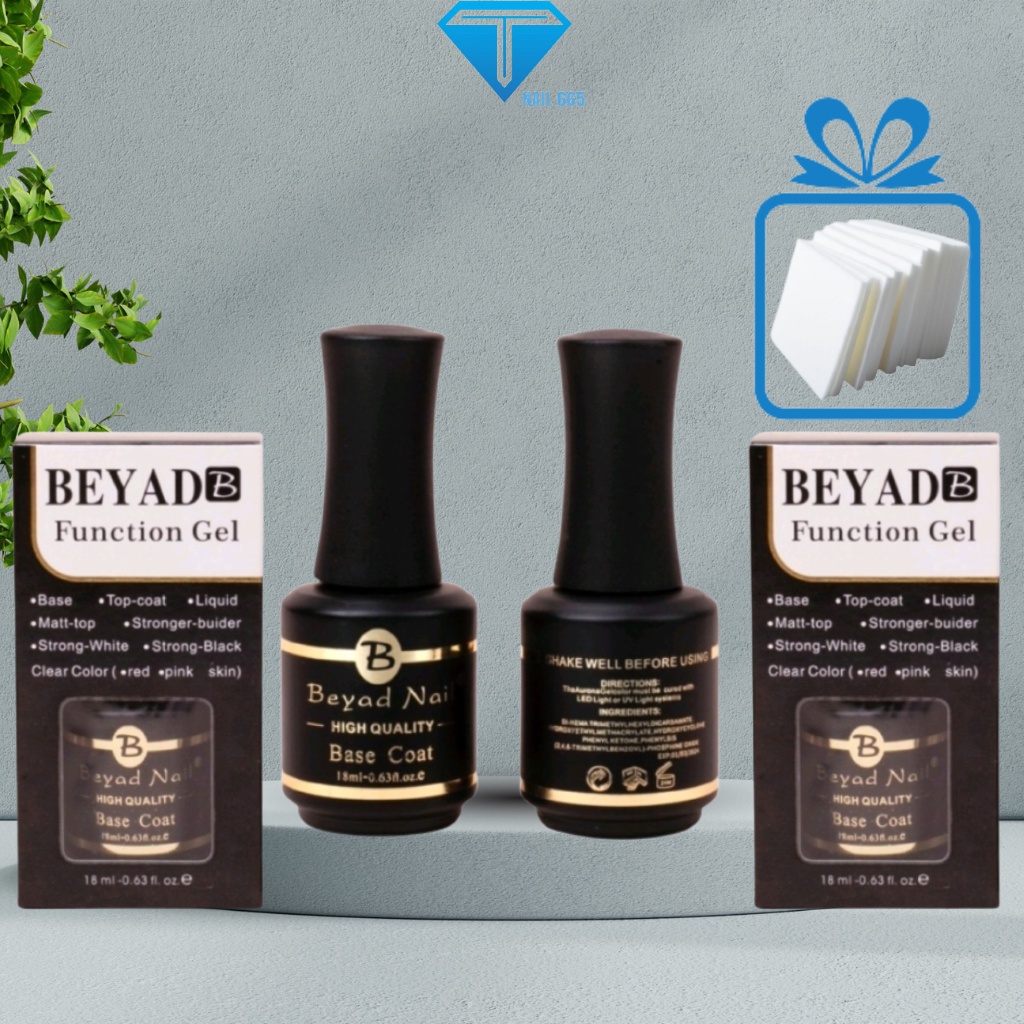 Base top siêu bóng bền mỹ BEYAD NAIL chính hãng , Gel sơn liên kết cứng ...