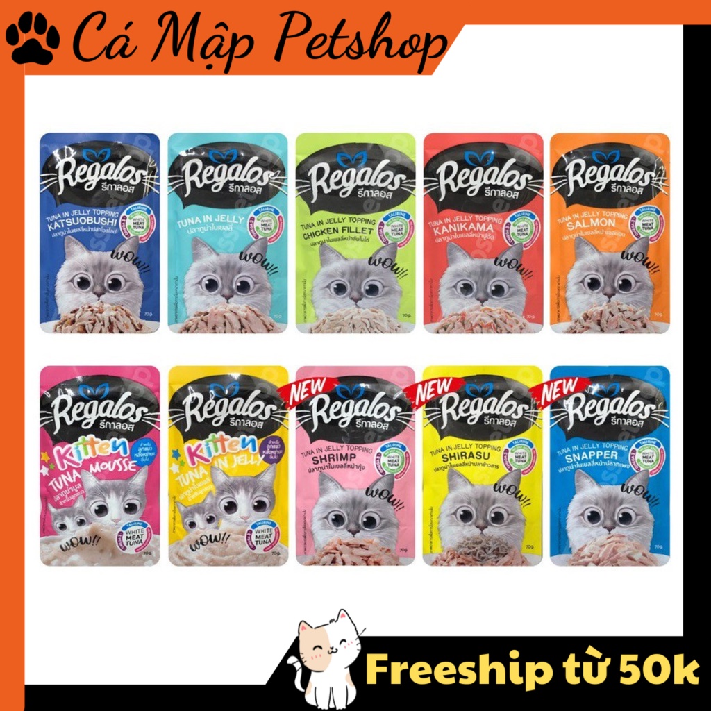 Pate cho mèo Regalos, Pate Regalos cho mèo - Túi 70gr | Shopee Việt Nam