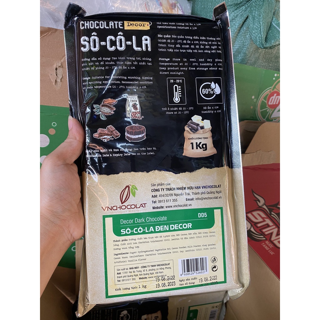Socola Đen Decor Thanh 1kg | Shopee Việt Nam