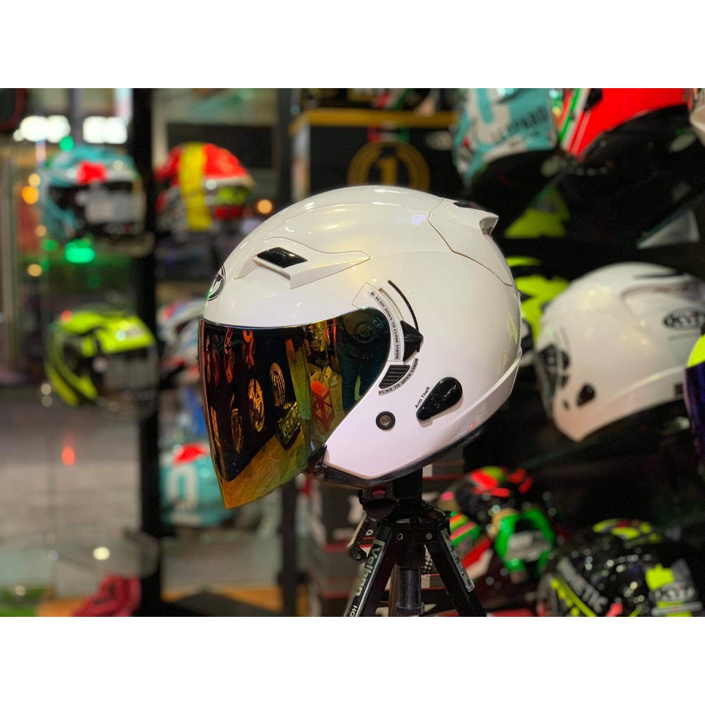 [Mtshop] KYT 3/4 Trắng bóng KYT | Shopee Việt Nam