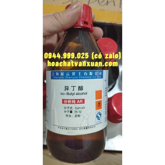 Chất iso Butanol 2-Methyl-1-propanol CAS 78-83-1 C4H10O chai 500ml ...