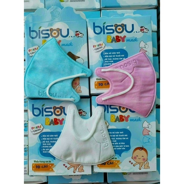 Khẩu trang em bé 3D Mask Bisou Baby(Hộp 10c) | Shopee Việt Nam