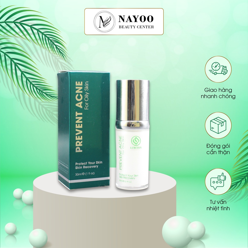 Serum Ngăn Ngừa Hình Thành Mụn Lurcinn Prevent Acne For Oily Skin 30ml - Spa NaYoo | Shopee Việt Nam