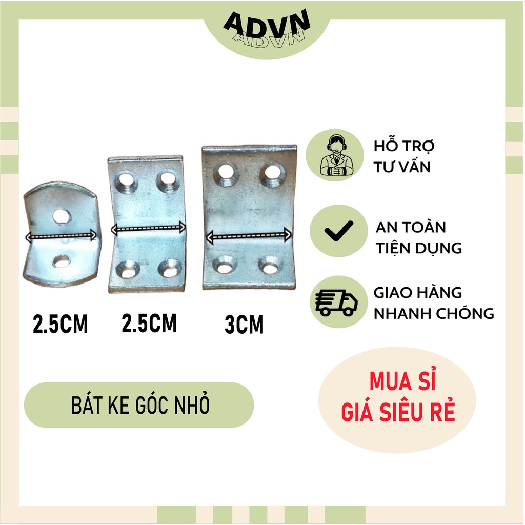 Bát giá đỡ, Ke vuông góc DÀY bản rộng 2F, 2.5F, 3F, 5F, 1T | Shopee Việt Nam