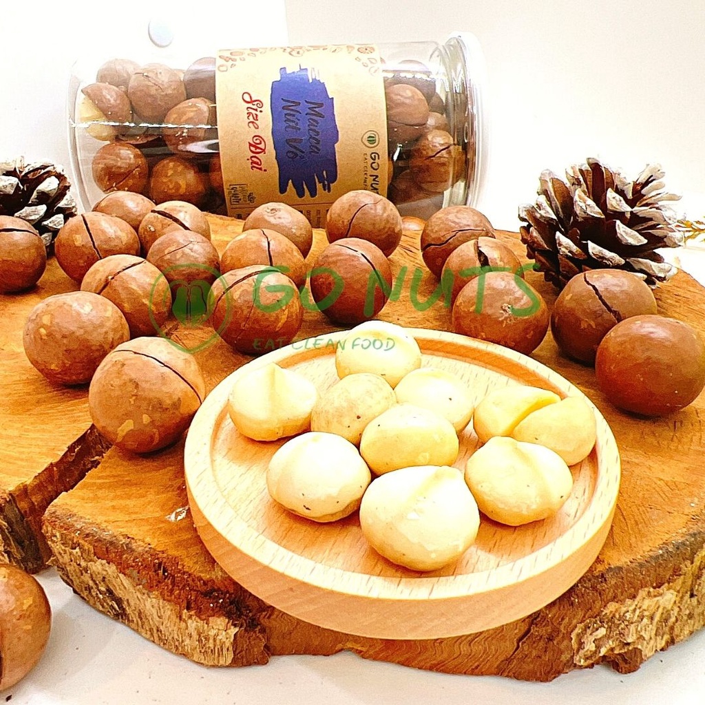 Hạt Macca nứt vỏ size đại 500g GO NUTS Hạt Mắc Ca hỗ trợ giảm cân ăn ...