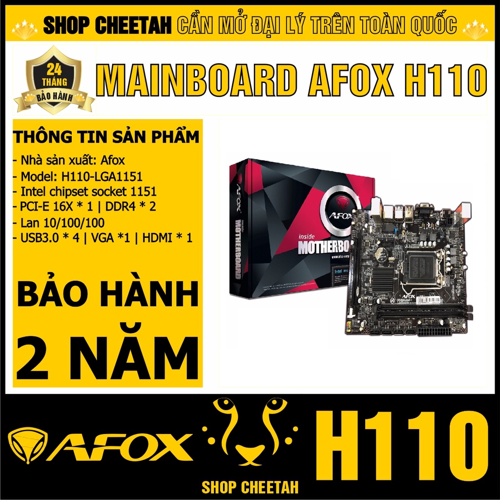 Main Afox H110 ( LGA1151 ) – Chính hãng – Bảo hành 2 năm – Hỗ trợ Chip ...