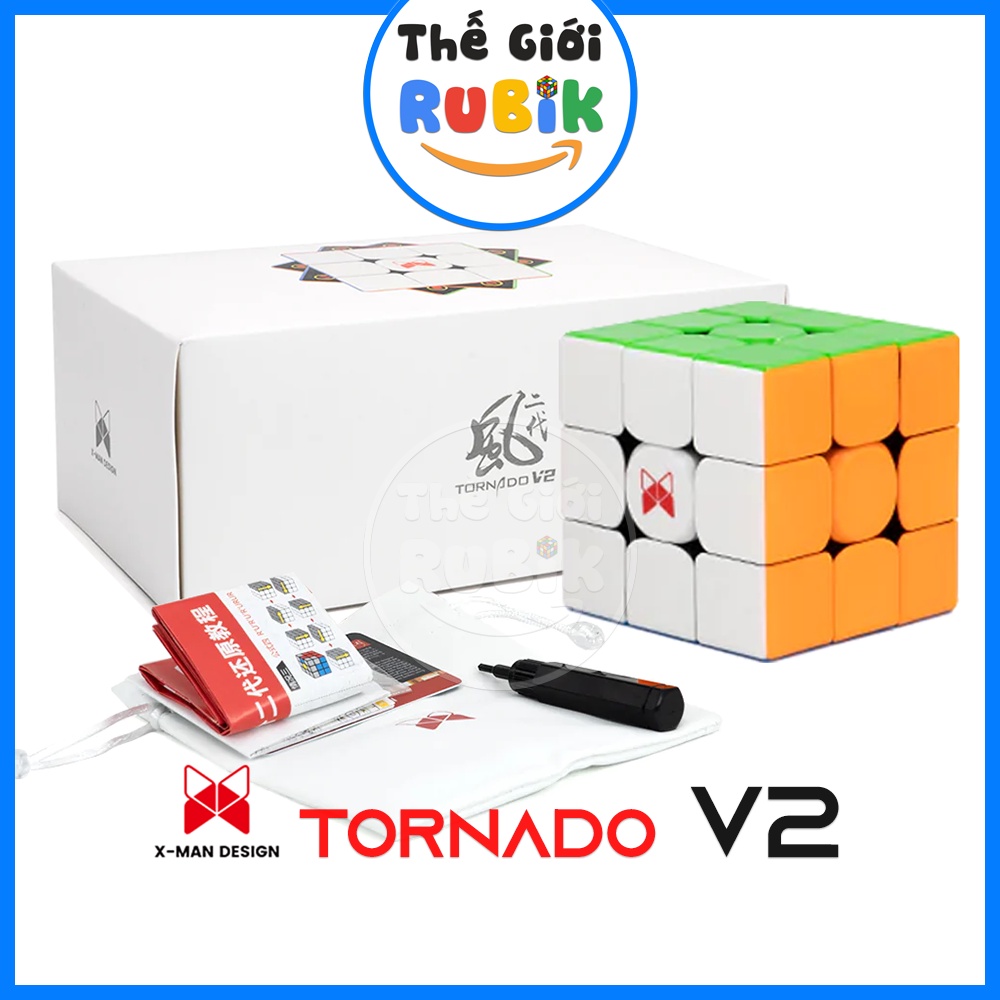 Rubik 3x3 Tornado V2 / V3 M Cao Cấp Flagship QiYi X-Man Tornado V2M Có ...