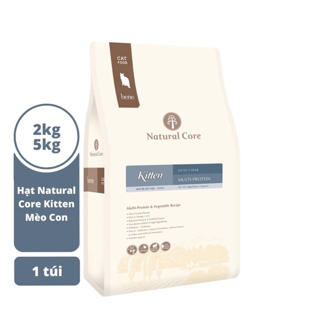400g-500g-2kg Hạt Hữu Cơ Natural Core Kitten Cho Mèo Con | Shopee Việt Nam