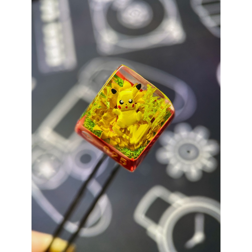 [025 - Pikachu] Keycap resin pokemon - nút bàn phím cơ - artisan ...