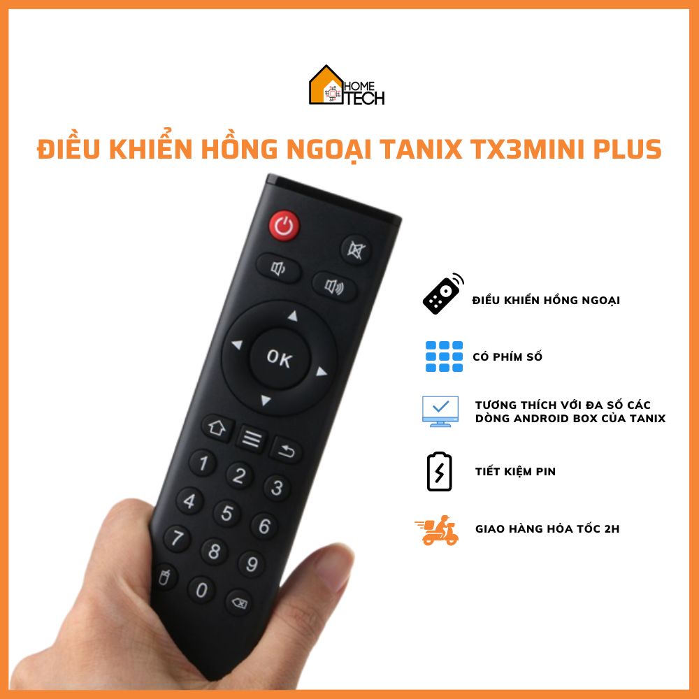 Điều khiển,Remote hồng ngoại cho có phím số TX3 mini plus, TX3 miniTX5 ...