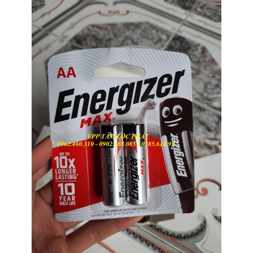 SỈ Vỉ 2 viên Pin Energizer AA MAX LR6 (Pin tiểu) - Pin Alkaline - Pin ...
