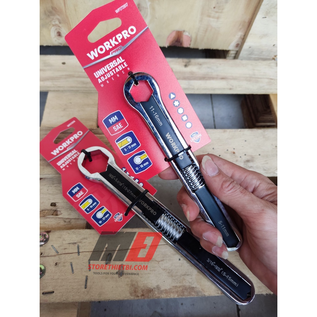 WORKPRO Cờ Lê Vạn Năng Có Thể Điều Chỉnh Số Liệu Và SAE WP272016 - WP272017 | Shopee Việt Nam