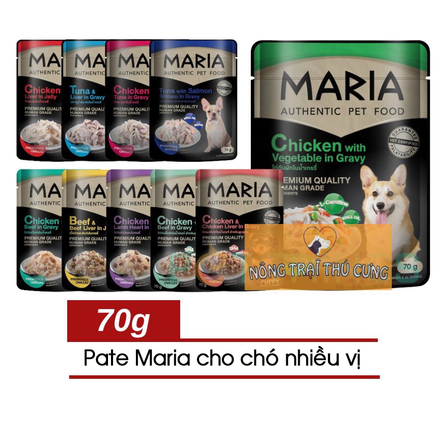 Pate Maria Cao Cấp Cho Chó Gói 70g (Best Seller Thái Lan) | Shopee Việt Nam