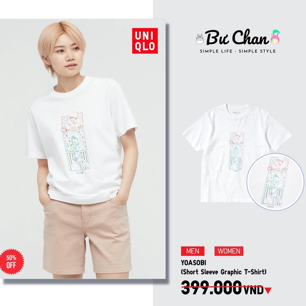 Áo Thun UNIQLO UT Yoasobi 6 - UNIQLO Nhật - 442584 | Shopee Việt Nam
