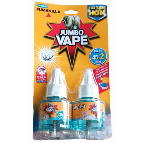 2 Chai tinh dầu đuổi muỗi Jumbo vape Nhật Bản 34ml | Shopee Việt Nam