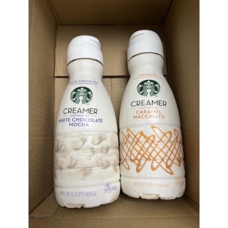 KEM SỮA LỎNG - STARBUCKS CREAMER - Combo White Chocolate & Caramel ...