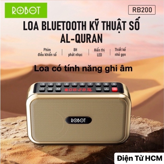 Loa Bluetooth Kỹ Thuật Số Al-Quran ROBOT RB200 - LED Hiển Thị | Shopee ...