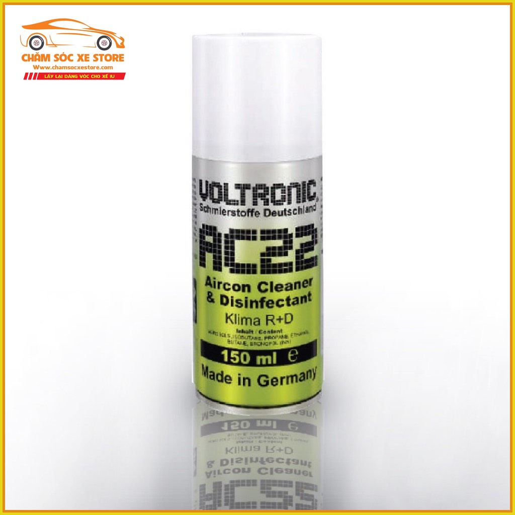Chai Xịt Khử Mùi Hôi Bên Trong Ô Tô Voltronic AC22 Aircon Cleaner And Disinfectant 150ML ...
