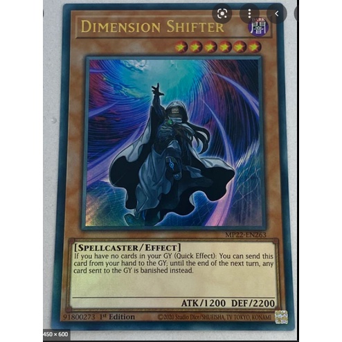 Thẻ bài YUGIOH - Dimension Shifter - MP22-EN263 - Ultra Rare 1st ...