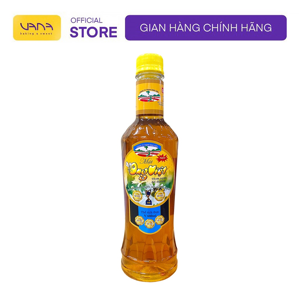 Mật ong Việt nguyên chất dùng pha chế,nấu ăn chai 600ml | Shopee Việt Nam