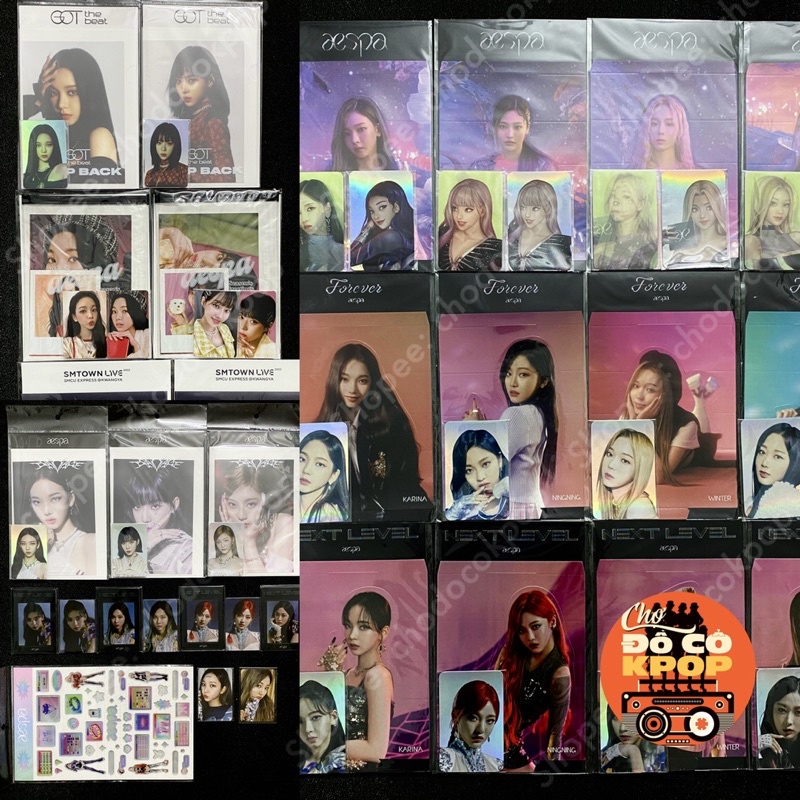 Set Ảnh aespa Black Mamba, Savage, Next Level, SSG, Forever Nguyên Set kèm Standee | Shopee Việt Nam