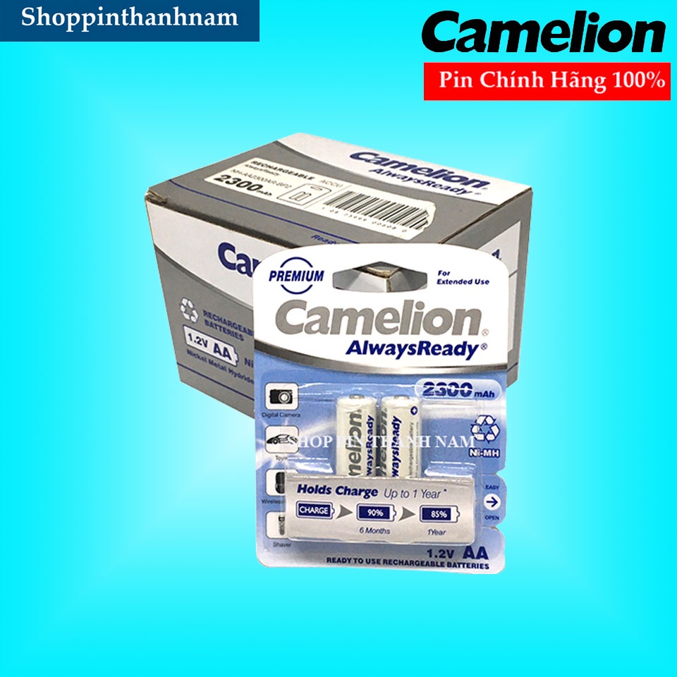 Pin Sạc Camelion 2300mAh Vỉ 2 Viên Chính Hãng | Shopee Việt Nam