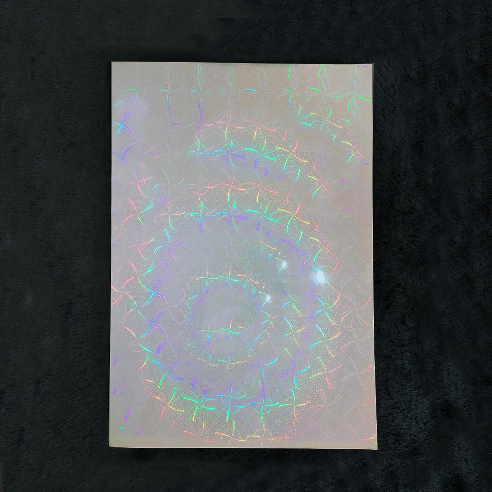 Màng cán Hologram lấp lánh trang trí sticker, toploader Size A4 ...
