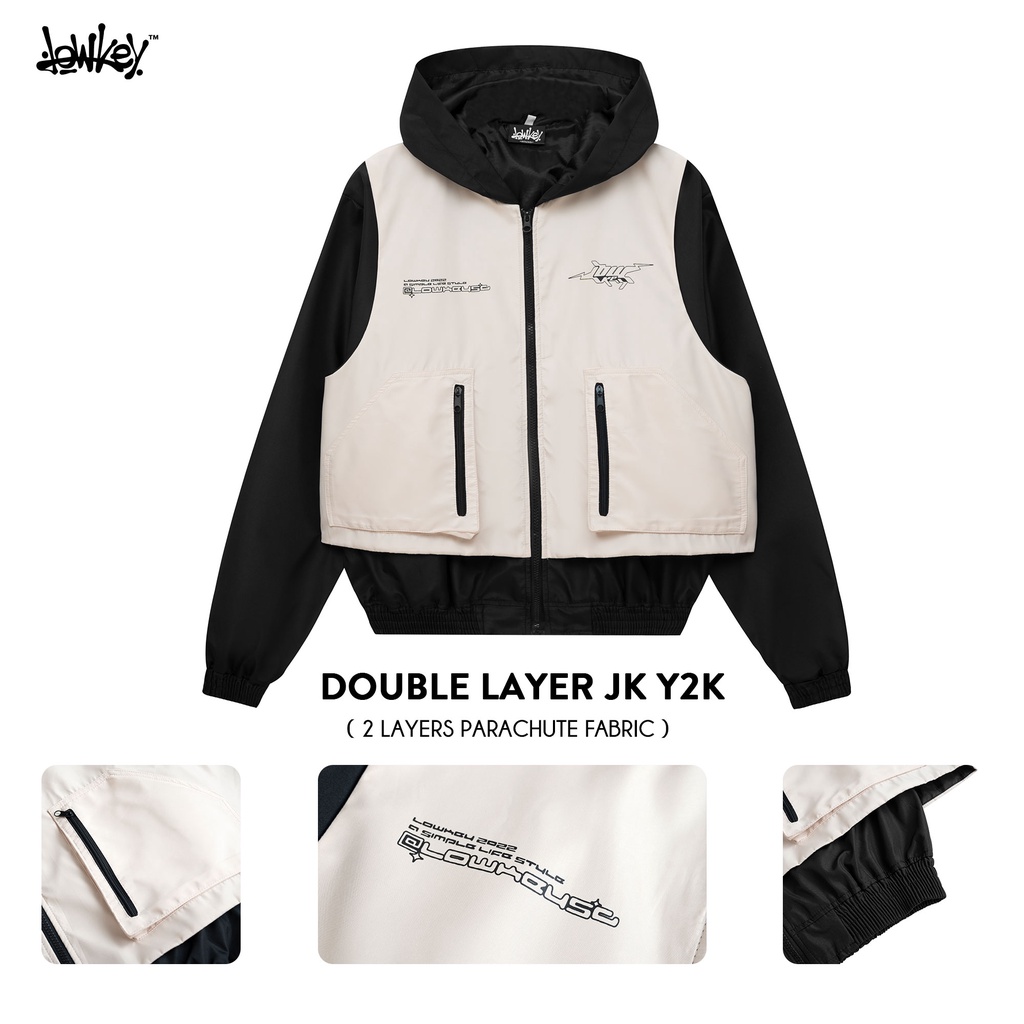 Áo khoác dù /DOUBLE LAYER JK Y2K/ | Shopee Việt Nam