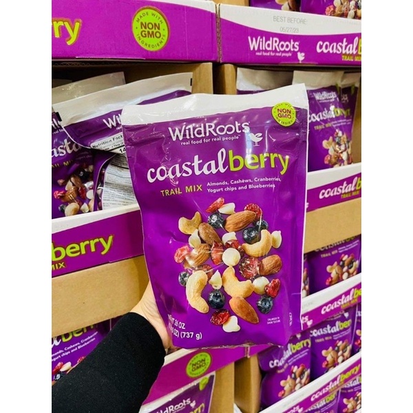 Hạt mix tổng hợp Trail mix WildRoots Coastal Berry 737g hạt mix yogurt ...