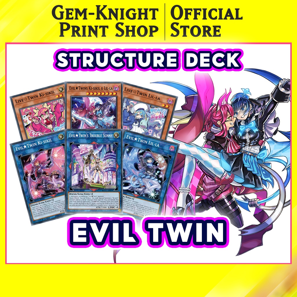 [Bài In] Bộ bài Yugioh - Evil Twin - Structure Deck | Shopee Việt Nam