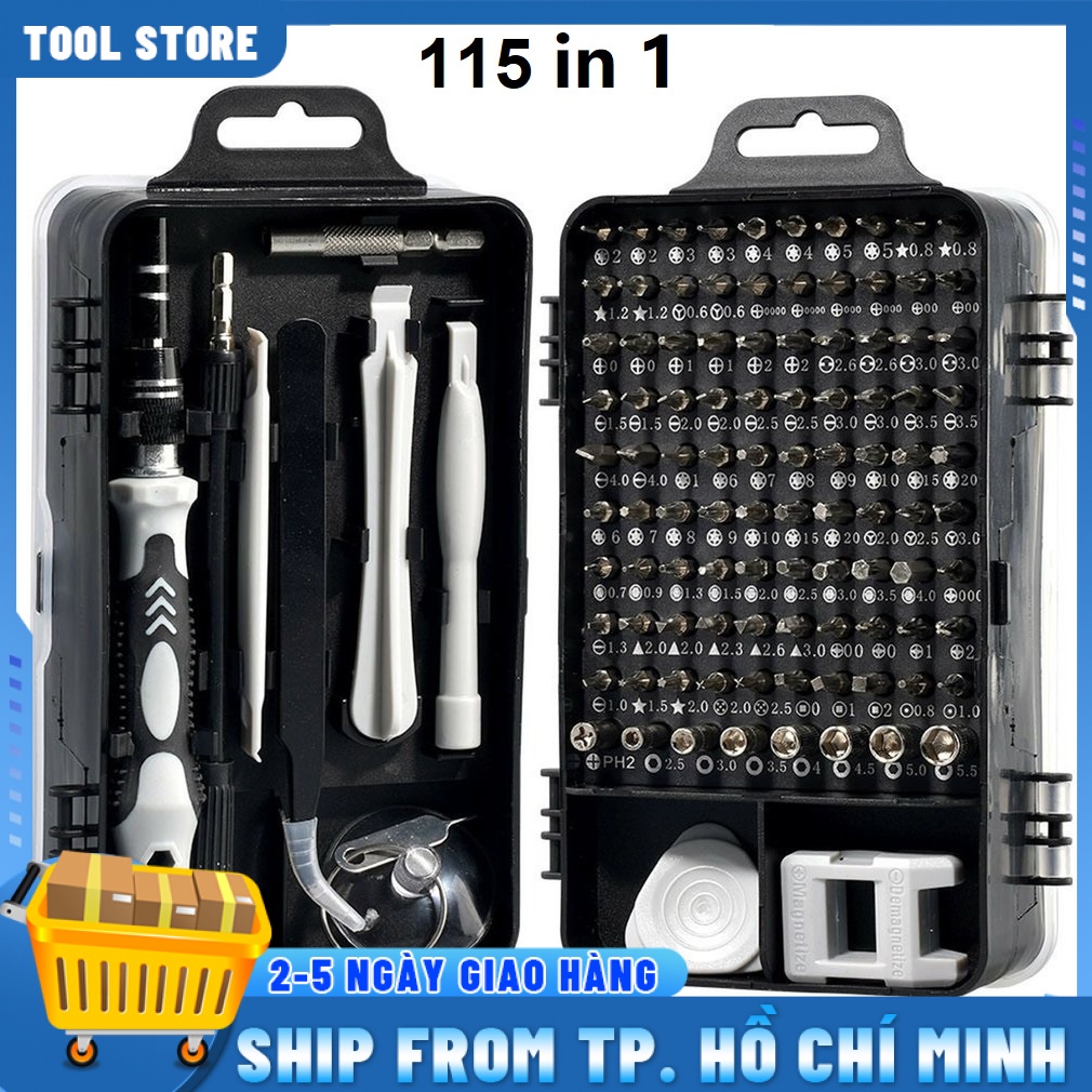 Bộ tuốc nơ vít đa năng 115 trong 1 Đồng hồ Điện thoại Máy tính Công cụ ...